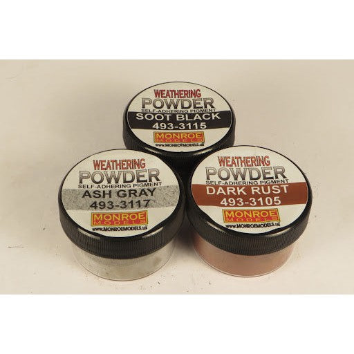 Monroe Models 2913 - Grime & Rust Weathering Powder Set – Michael's Trains