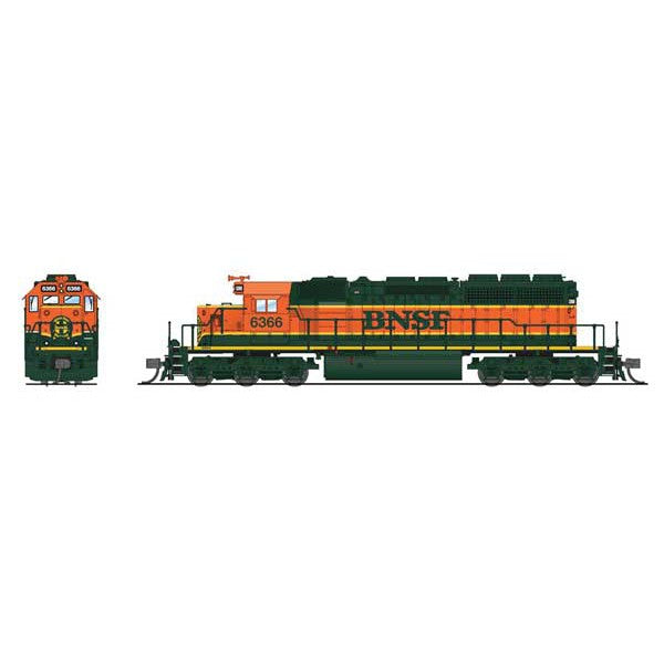 EMD SD40-2 Low-Nose - Sound and DCC - Paragon4(TM) -- BNSF Railway #63 ...
