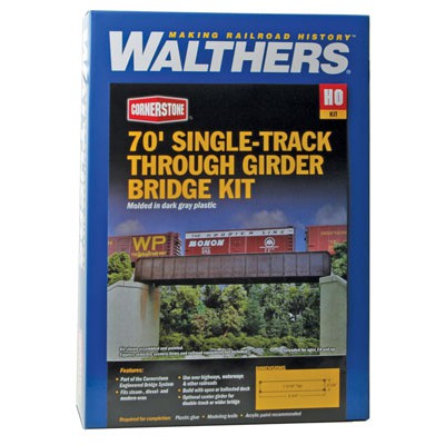 Walthers 933-4502 - HO Scale - 70' Single-Track Railroad Through Girde ...
