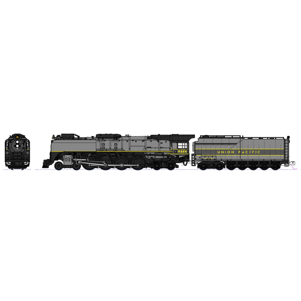 Kato 126-0403 DCC N Scale UP Union Pacific FEF-3 Steam Loco #8444 Gray ...